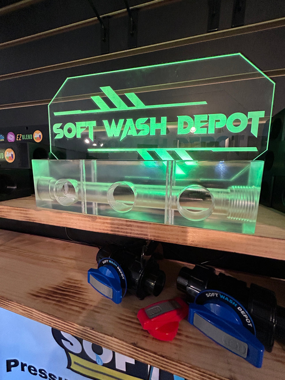 Crystal Clear Acrylic Soft Wash Mixing Manifold 3 Port & 4 Port – Soft ...